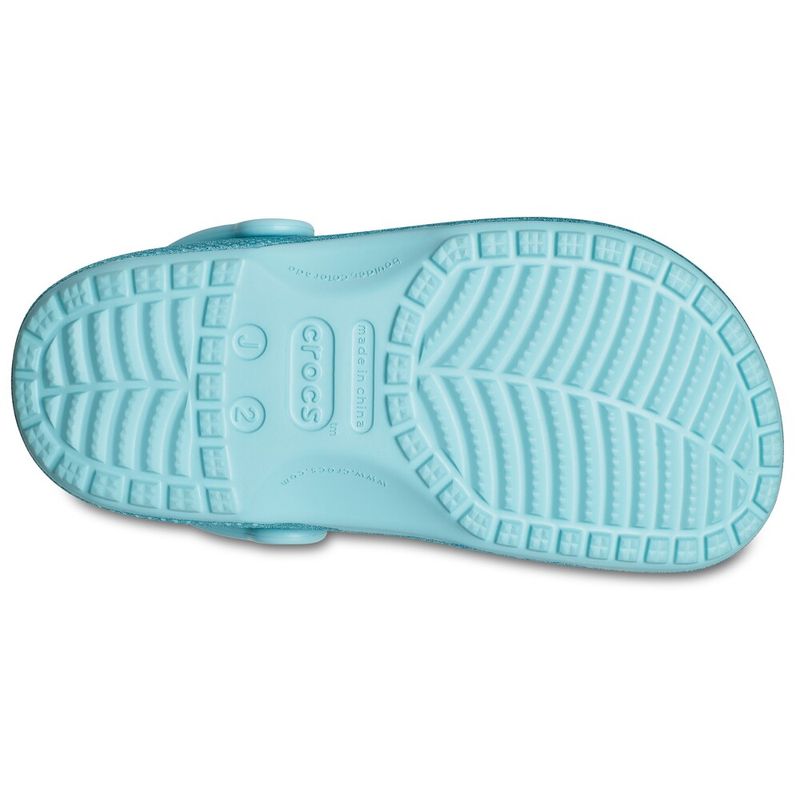 Sandália Crocs Classic Glitter Clog Juvenil Pure Water