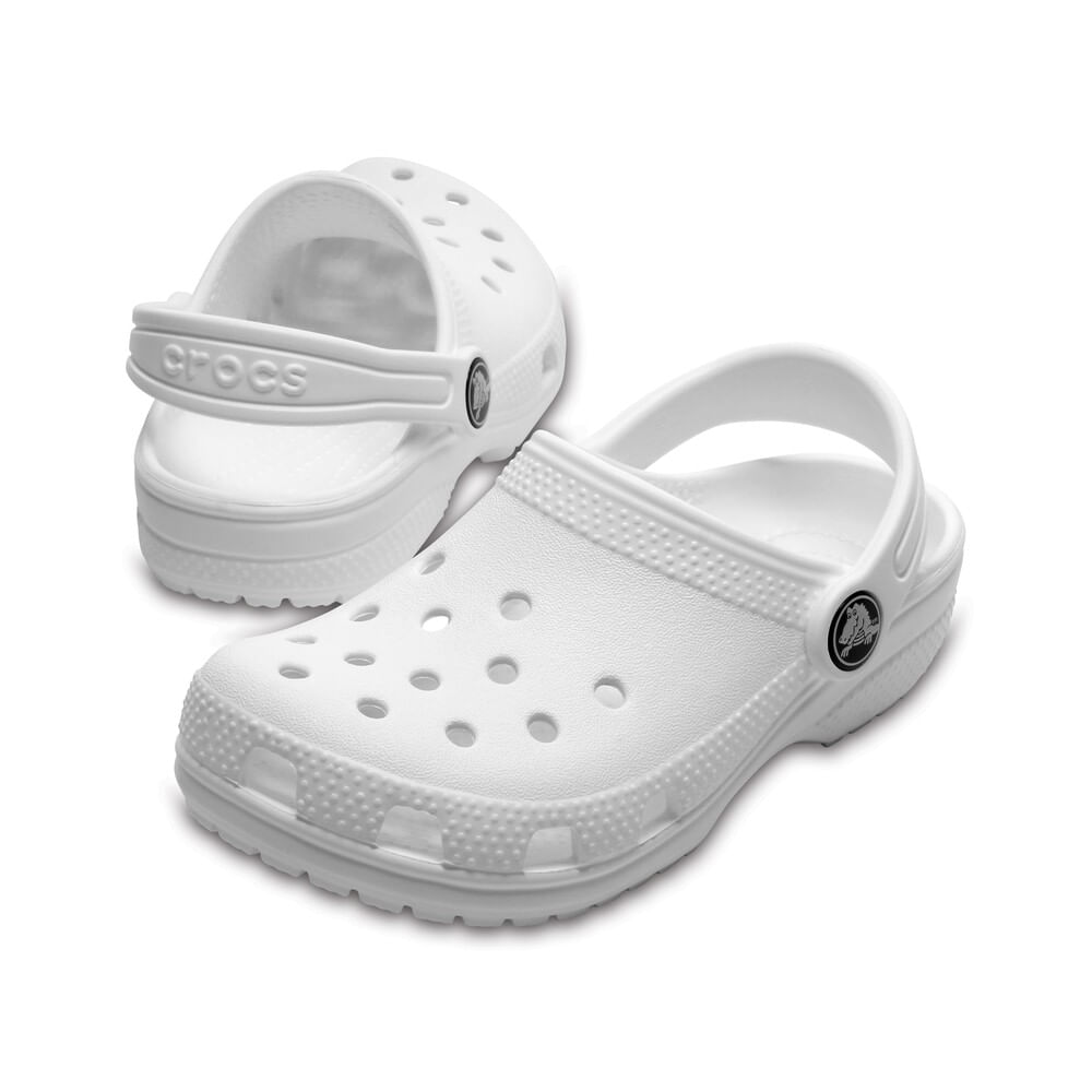 Sandália Crocs Classic Clog Juvenil White