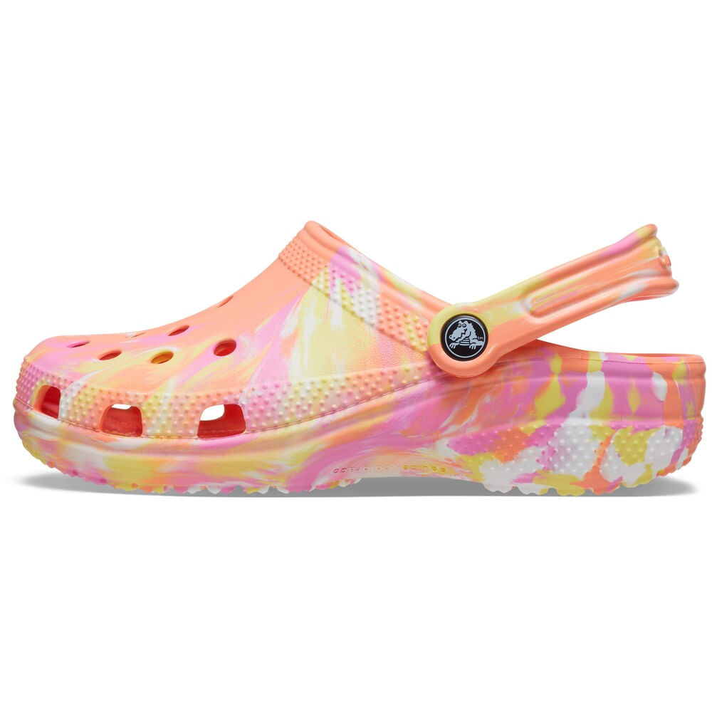 Sandália Crocs Classic Marbled Clog PAPAYA/MULTI