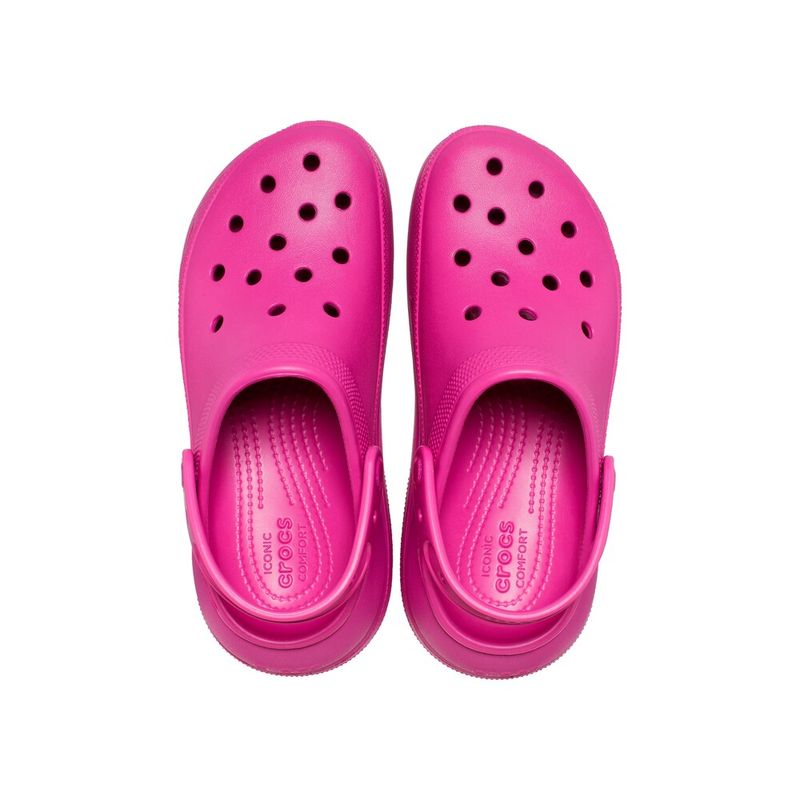 Sandália Crocs Classic Crush Clog FUCHSIA FUN