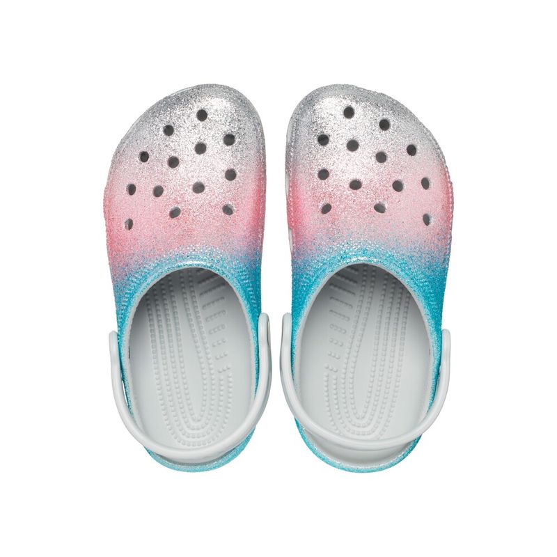 Sandália Crocs Classic Glitter Clog Infantil SHIMMER/MULTI