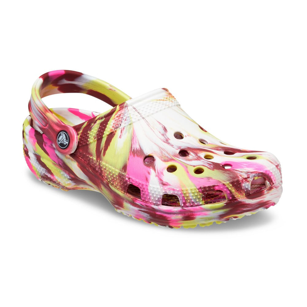 Sandália Crocs Classic Marbled Clog ELECTRIC PINK/MULTI