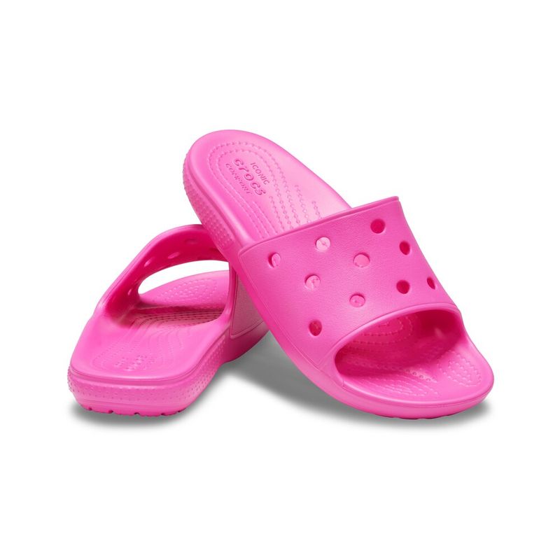 Chinelo Crocs Classic Slide Juvenil ELECTRIC PINK