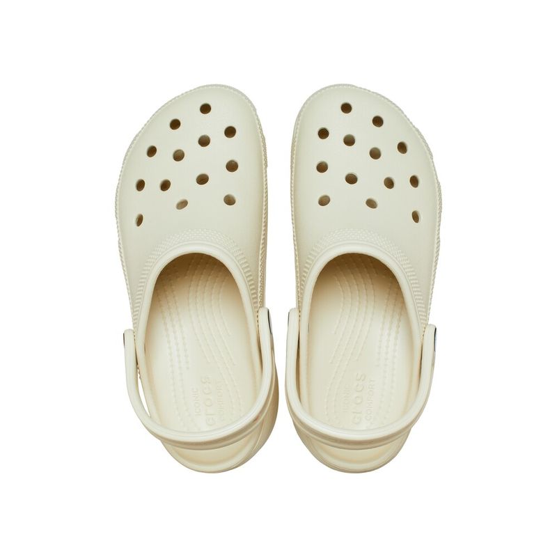 Sandália Crocs Classic Platform Clog BONE