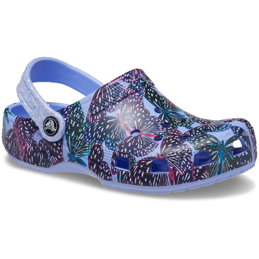 Sandália Crocs Classic Butterfly Clog Infantil MOON JELLY/MULTI