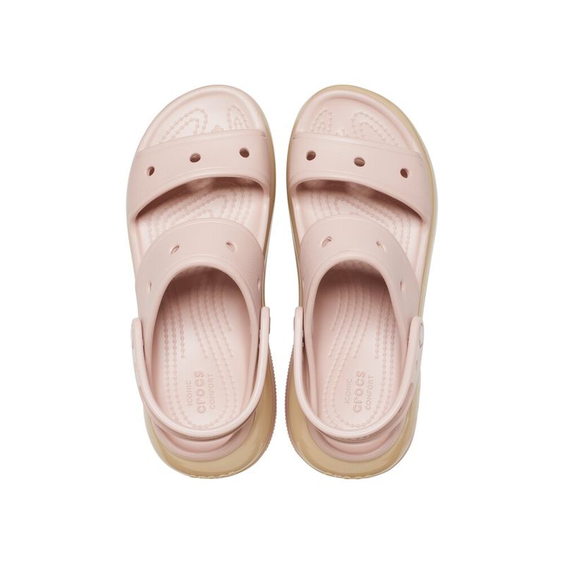 Sandália Crocs Classic Mega Crush Sandal PINK CLAY