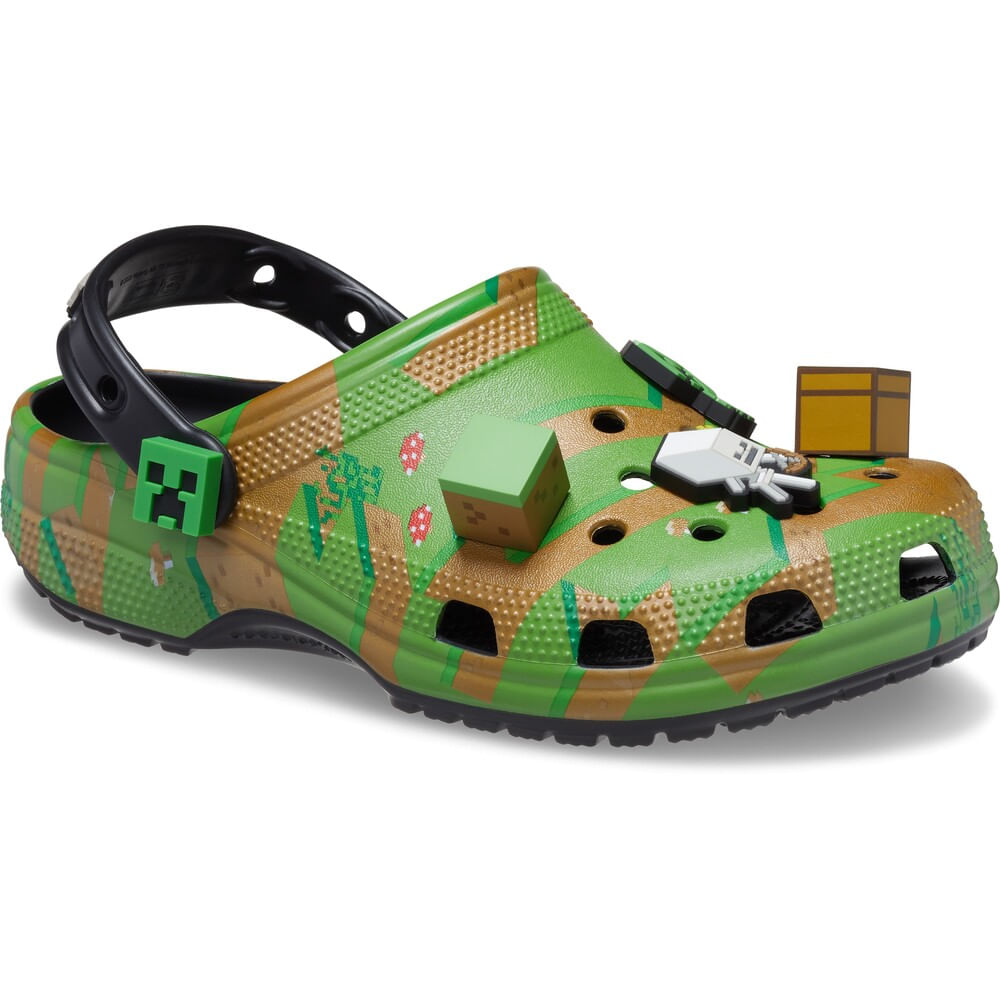Sandália Crocs Classic Elevated Minecraft Clog MULTI