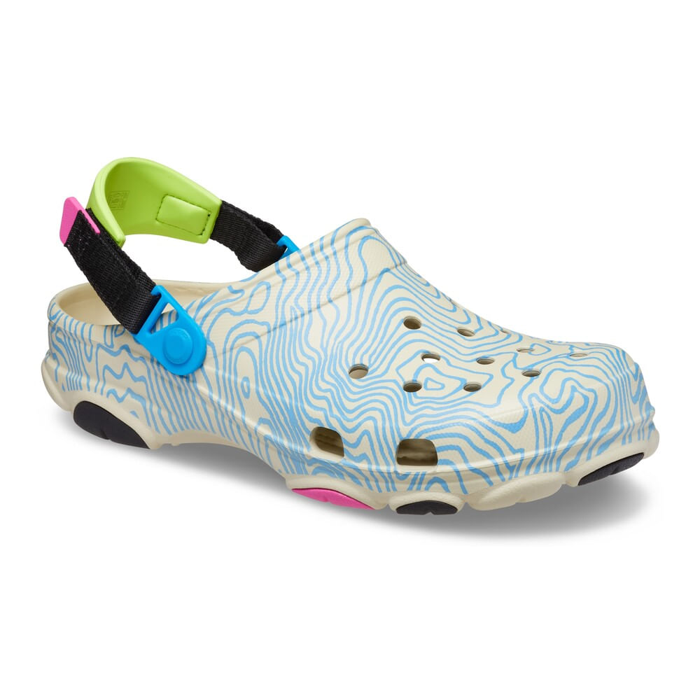 Sandália Crocs Classic All Terrain Topographic Clog BONE/MULTI
