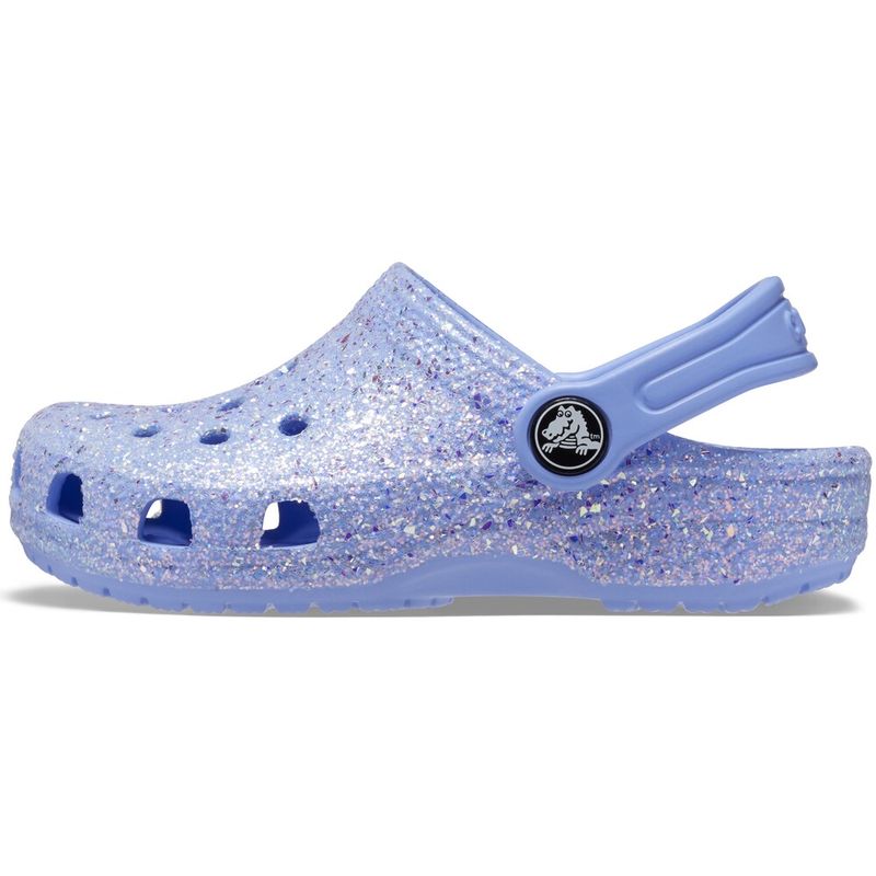 Sandália Crocs Classic Glitter Clog Infantil MOON JELLY