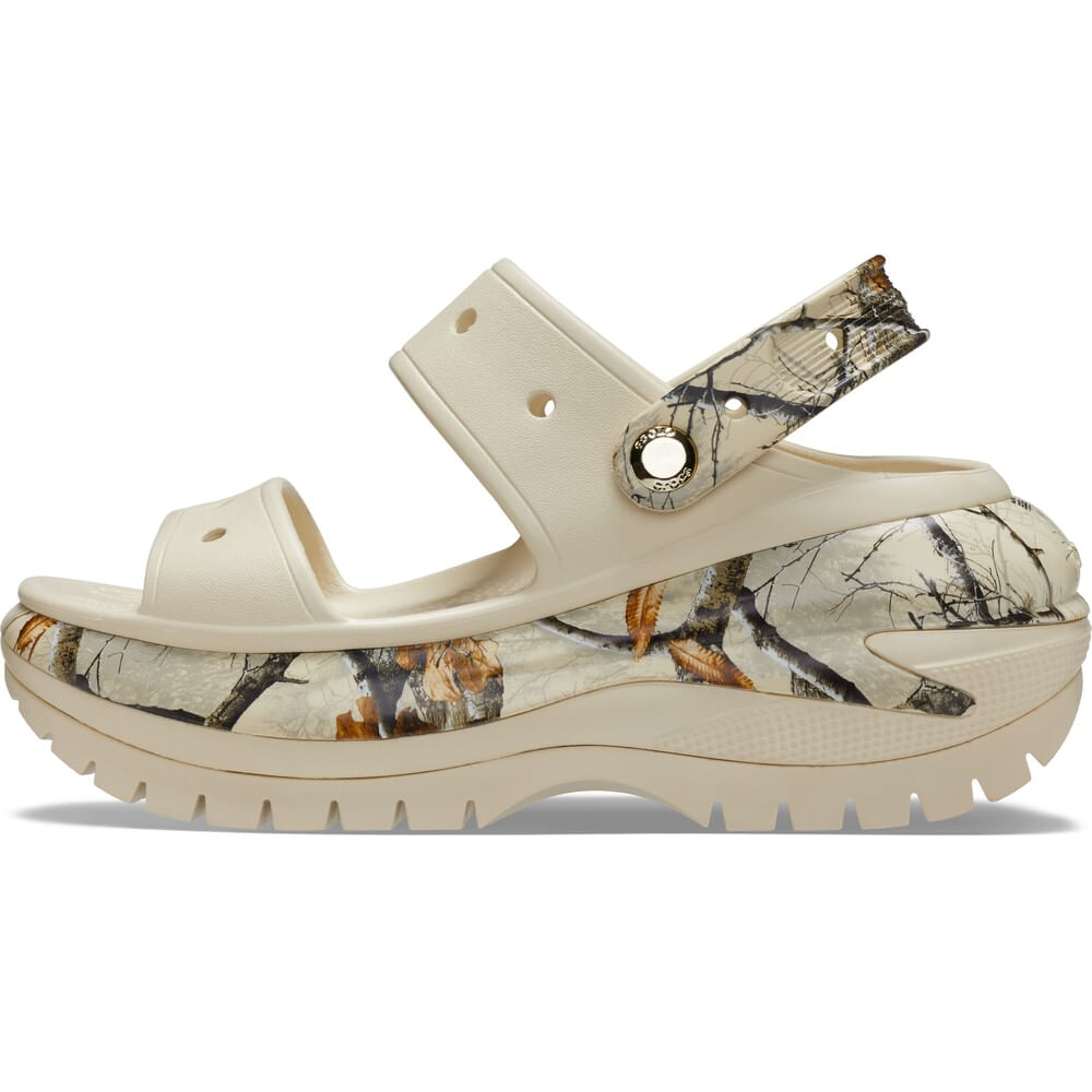 Sandália Crocs Classic Mega Crush Real Tree Sandal BONE