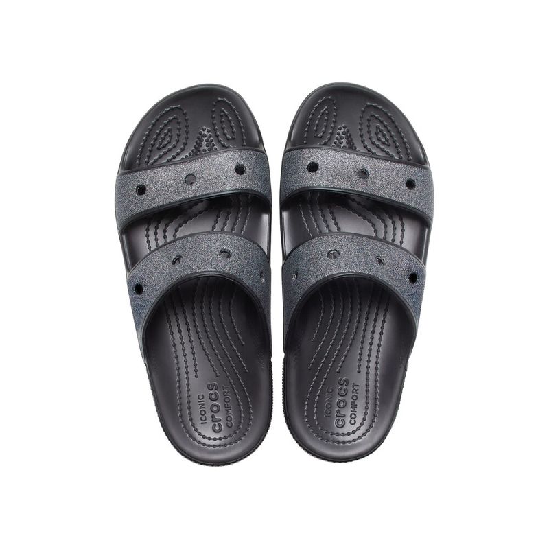 Sandália Crocs Classic Glitter II Sandal Black