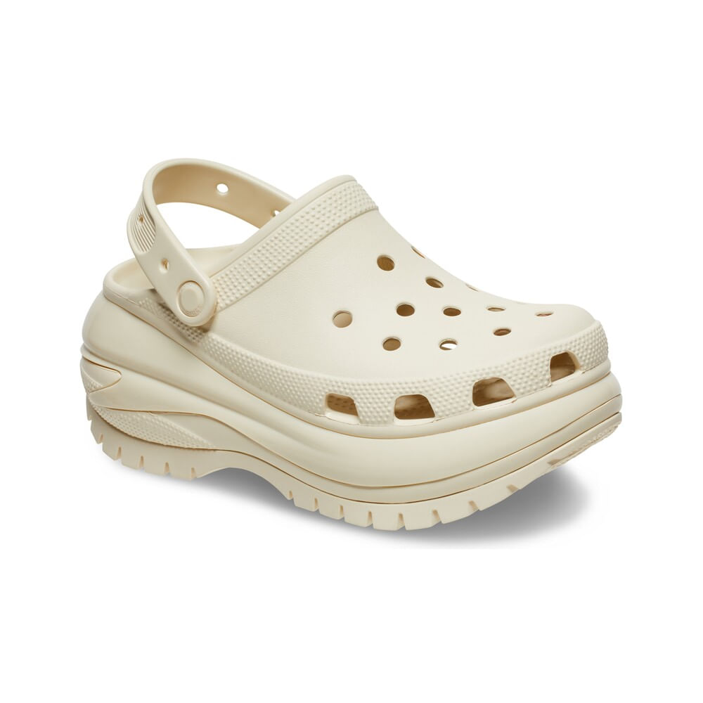Sandália Crocs Classic Mega Crush Clog BONE