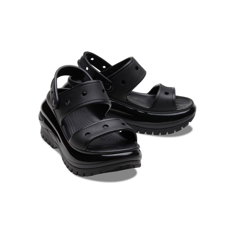 Sandália Crocs Classic Mega Crush Sandal black