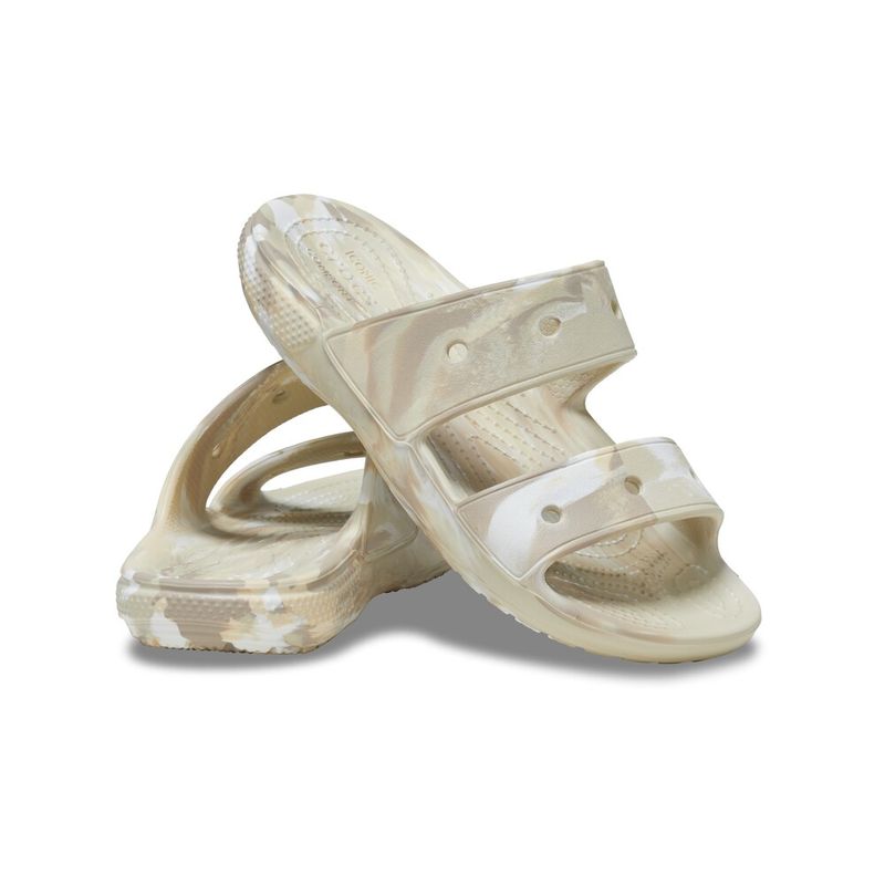 Sandália Crocs Classic Marbled Sandal BONE/MULTI