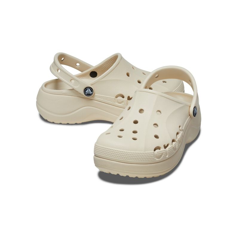 Sandália Crocs Baya Platform Clog WINTER WHITE