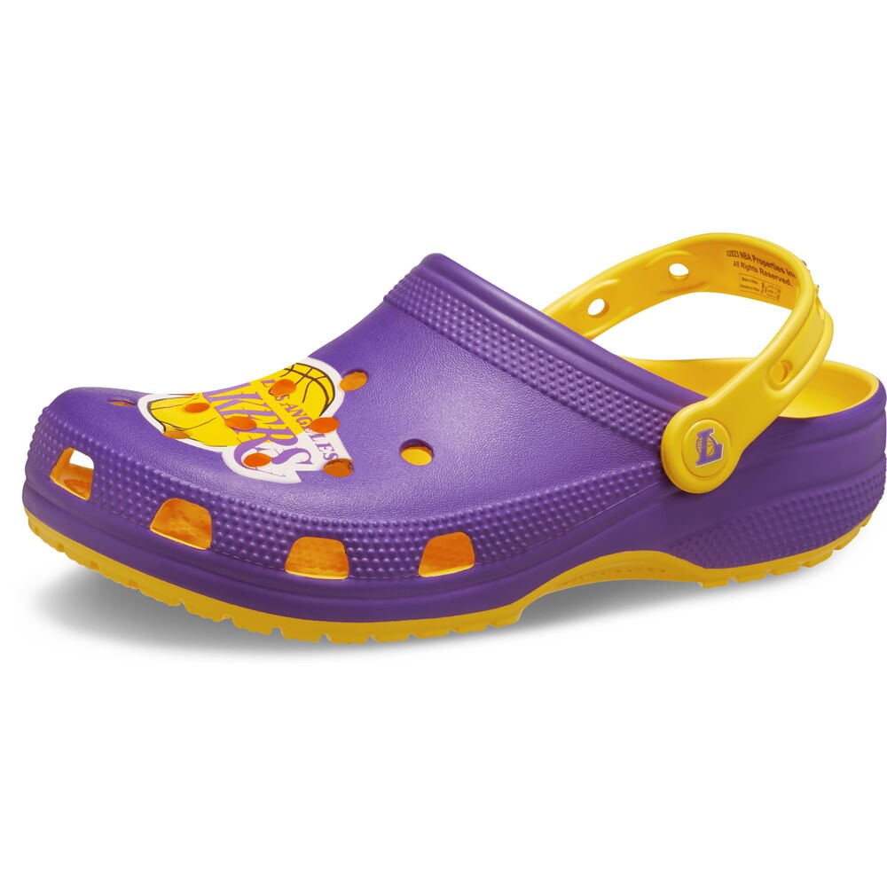 Sandália Crocs Classic Los Angeles Lakers Clog SUNFLOWER