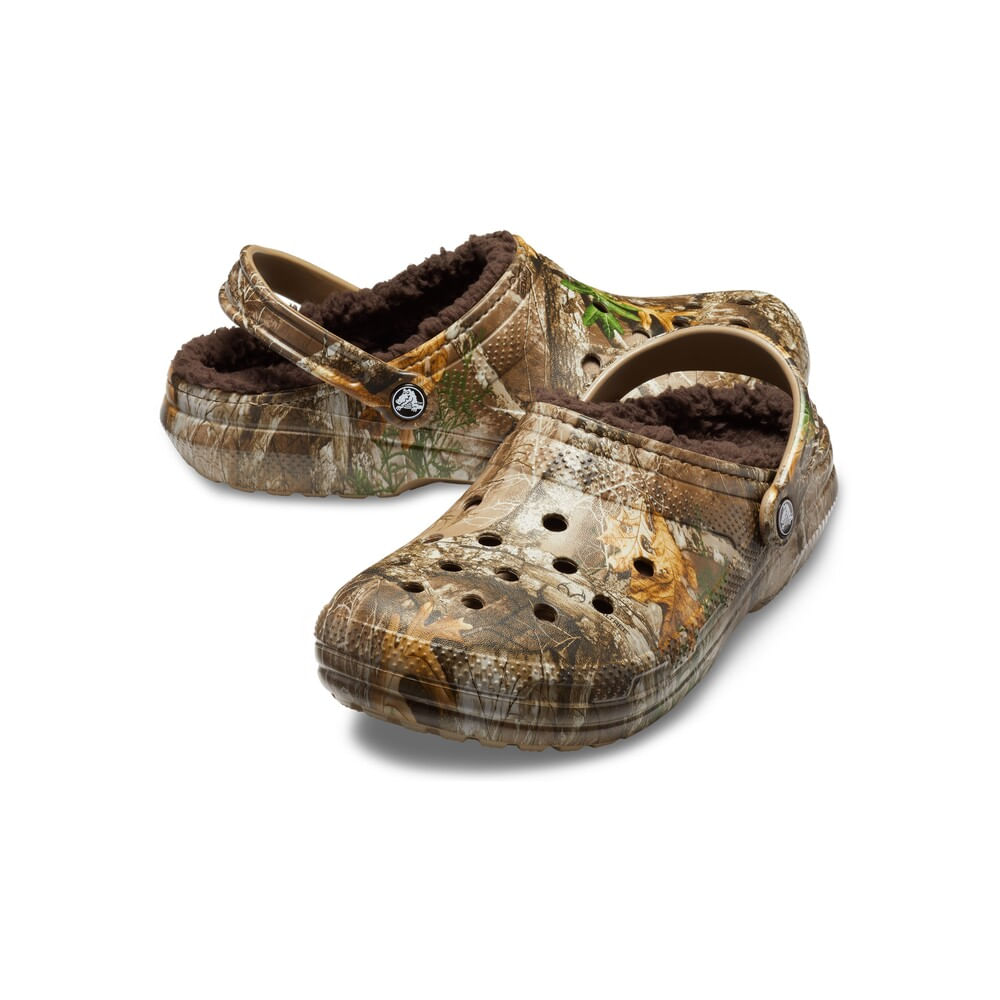 Sandália Crocs Classic Lined Real Tree Edge CLOG CHOCOLATE/CHOCOLATE