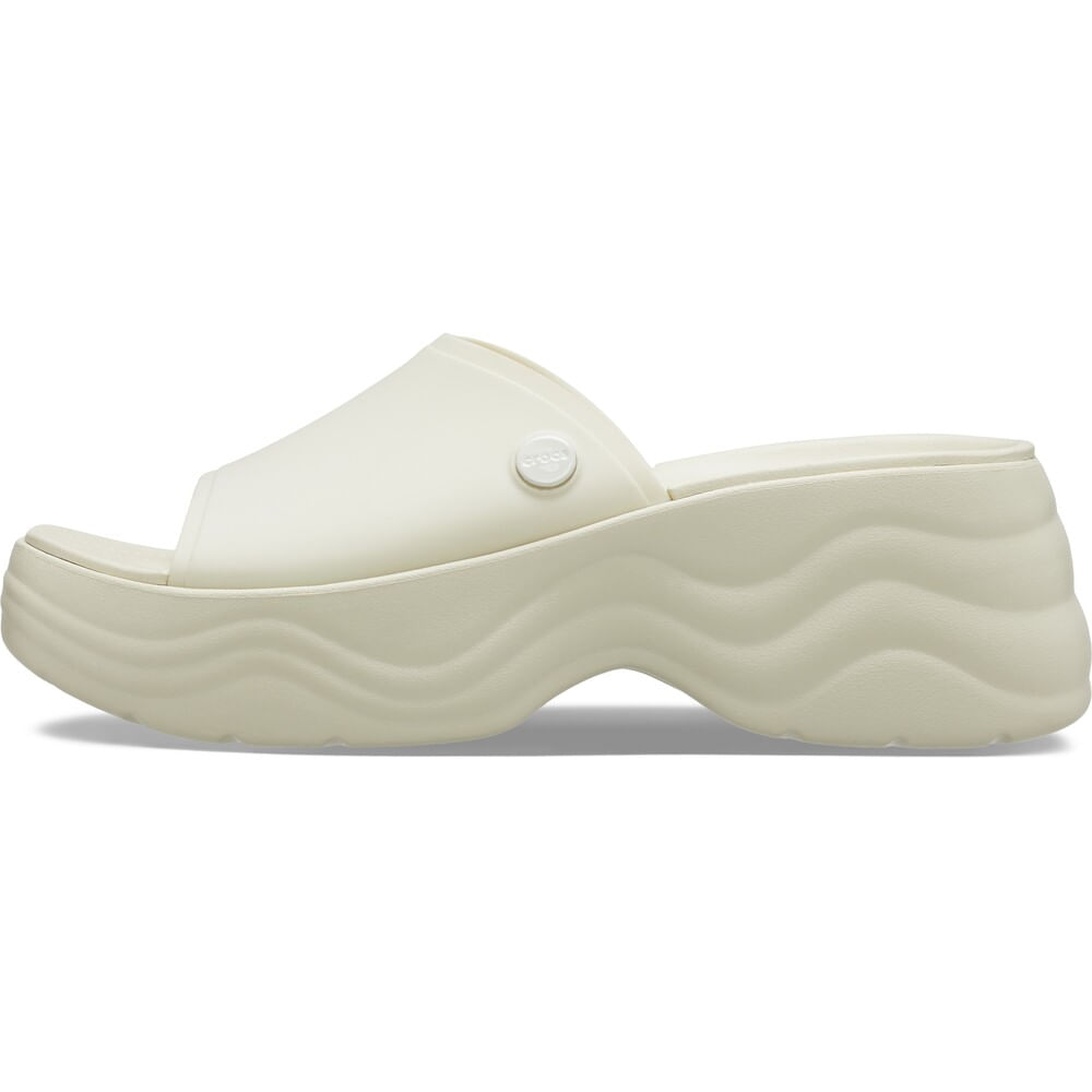 Sandália Crocs Skyline Slide BONE