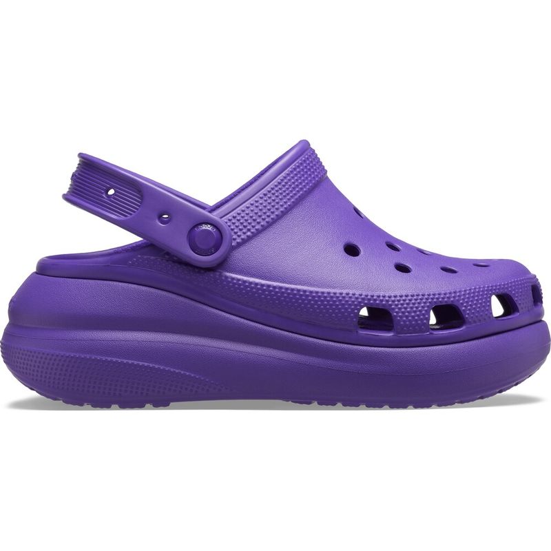 Sandália Crocs Classic Crush Clog NEON PURPLE