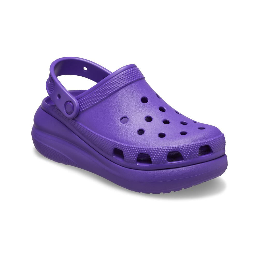 Sandália Crocs Classic Crush Clog NEON PURPLE