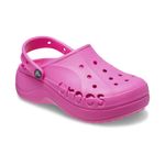 Sandália Crocs Baya Platform Clog ELECTRIC PINK