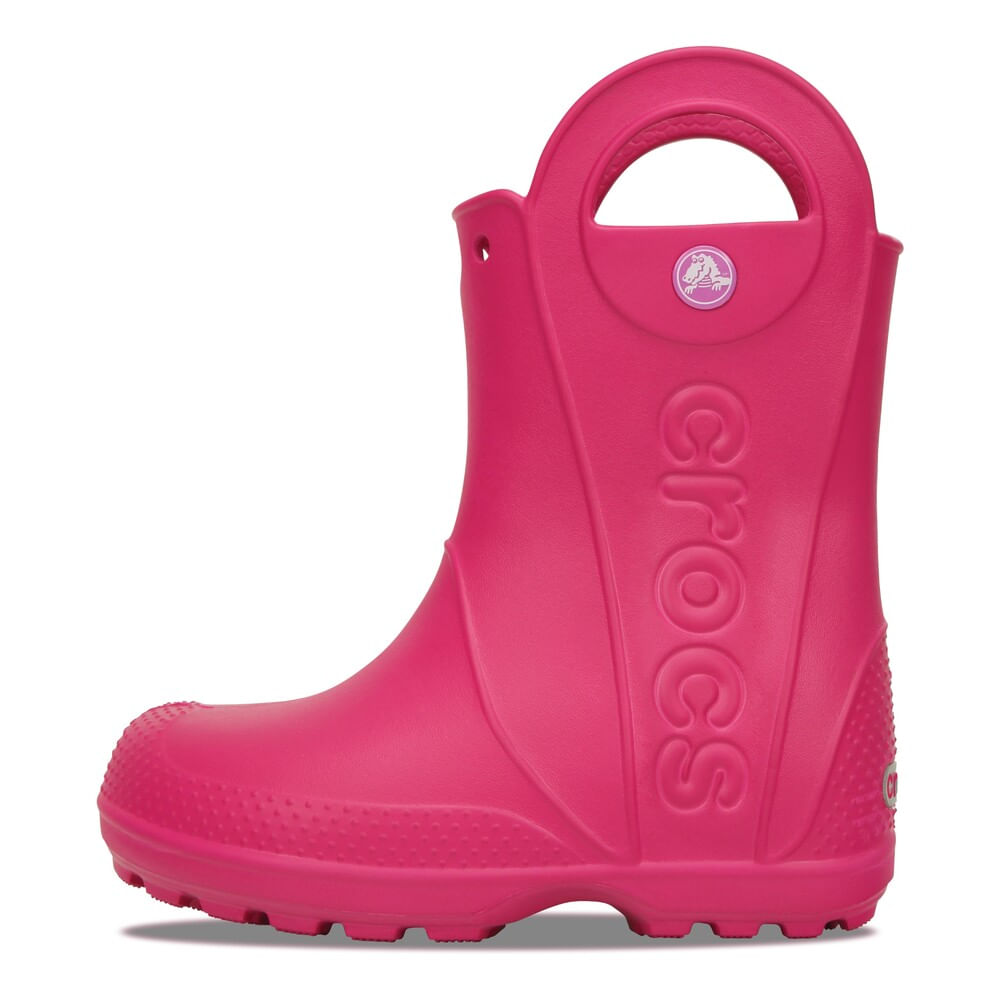 Bota Crocs Handle It Rain Boot Juvenil CANDY PINK