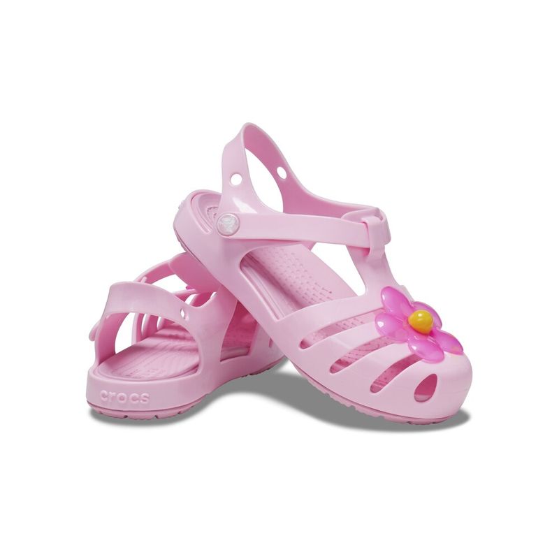 Sandália Crocs Isabella Charm Sandal Infantil FLAMINGO