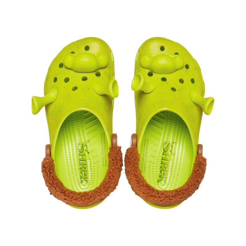 Sandália Crocs Shrek Classic Clog Juvenil LIME PUNCH