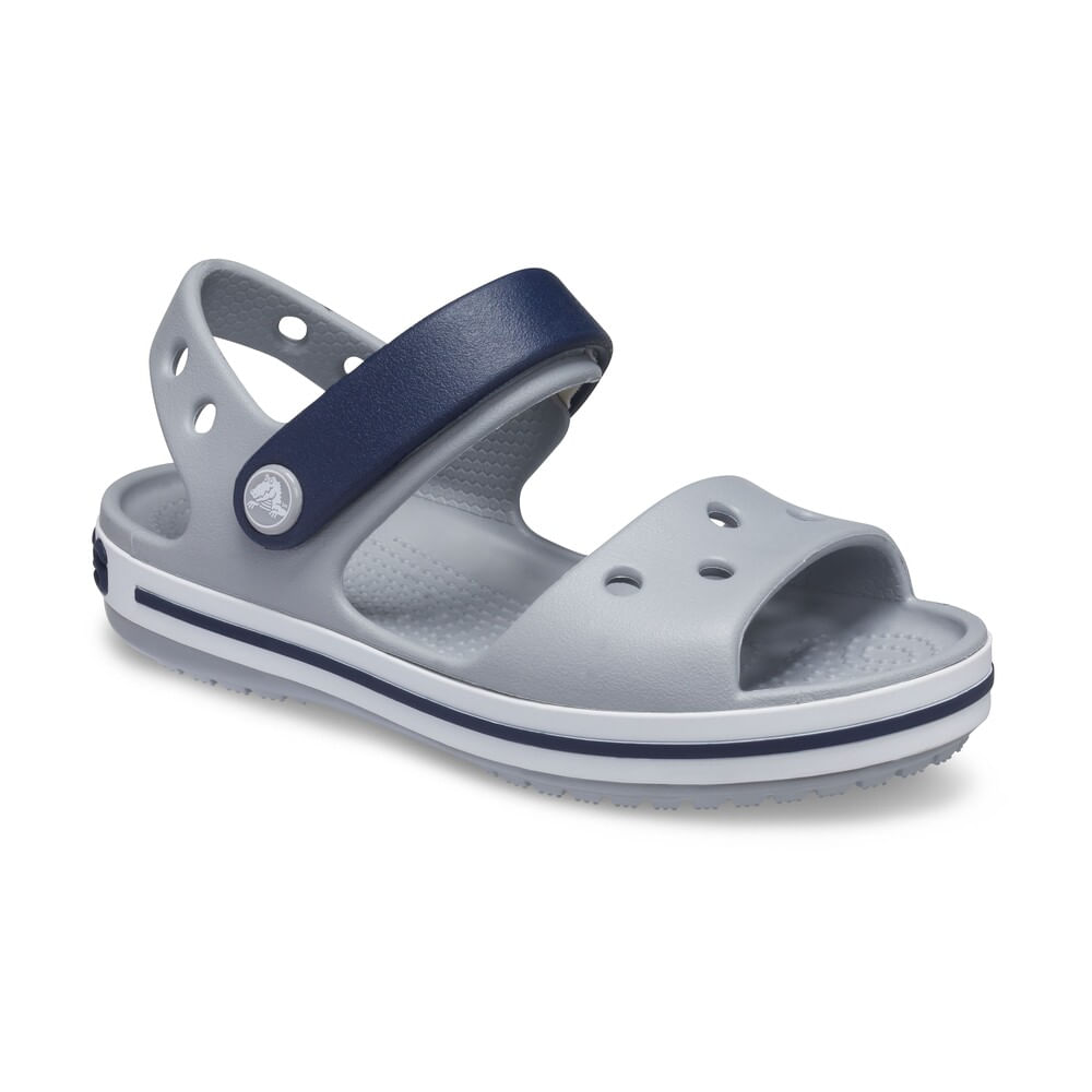 Sandália Crocs Crocband Sandal Infanto Juvenil LIGHT GREY/NAVY