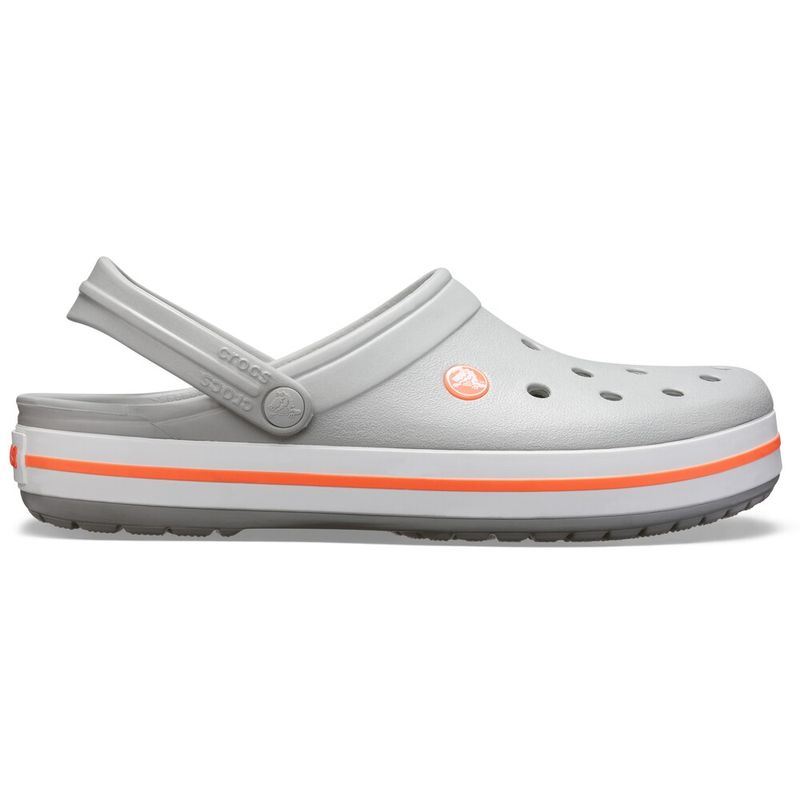 Sandália Crocs Crocband™ Clog LIGHT GREY/BRIGHT CORAL