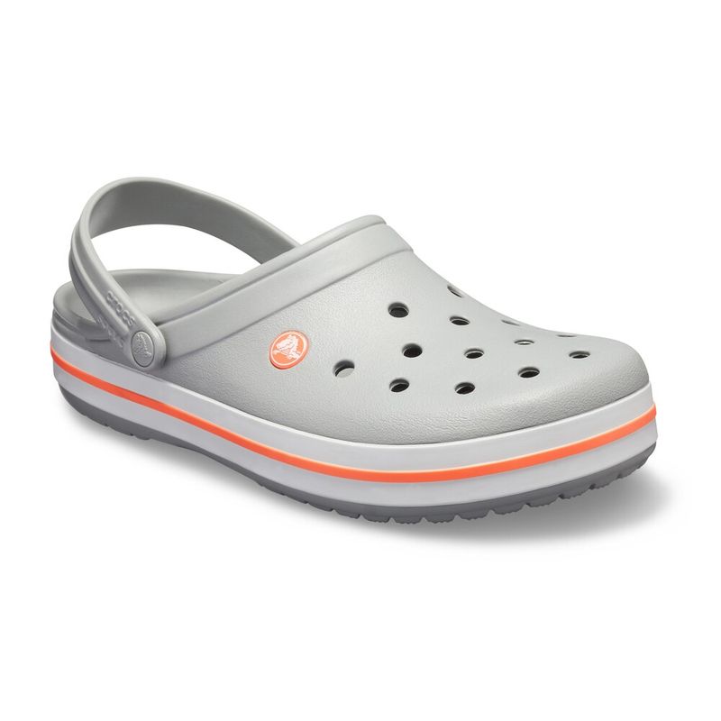 Sandália Crocs Crocband™ Clog LIGHT GREY/BRIGHT CORAL