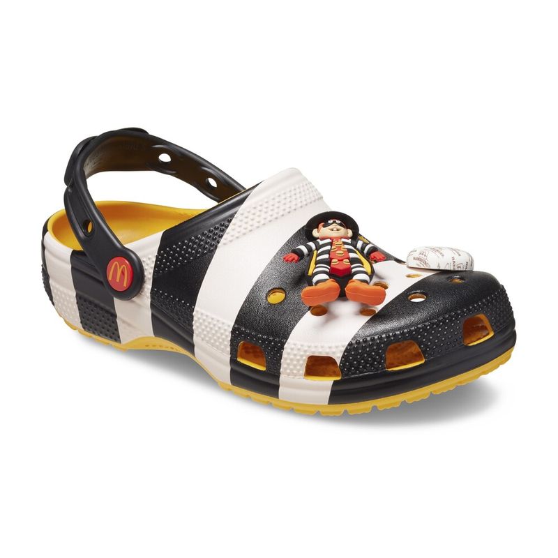 Sandália Crocs x Mc Donalds Classic Clog Hamburglar BLACK/WHITE
