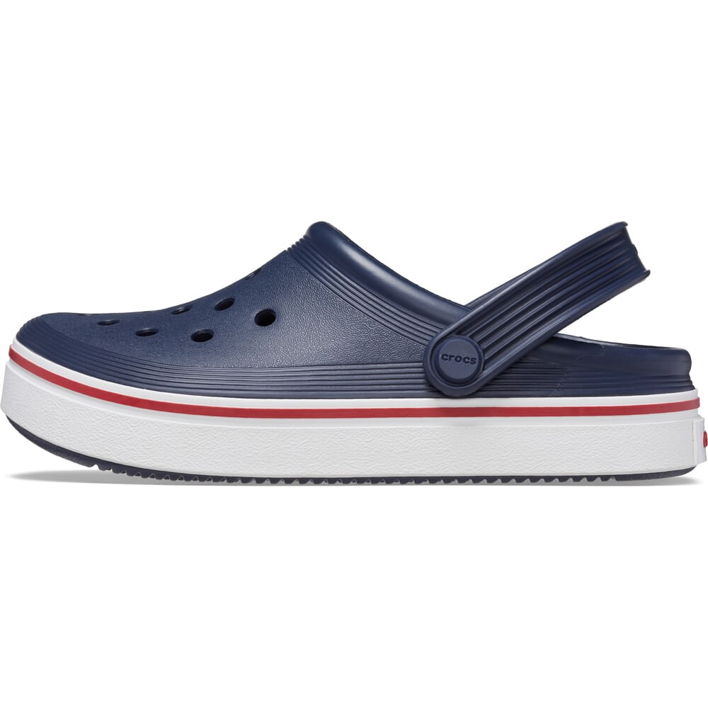 Sandália Crocs Off Court Clog Juvenil NAVY/PEPPER