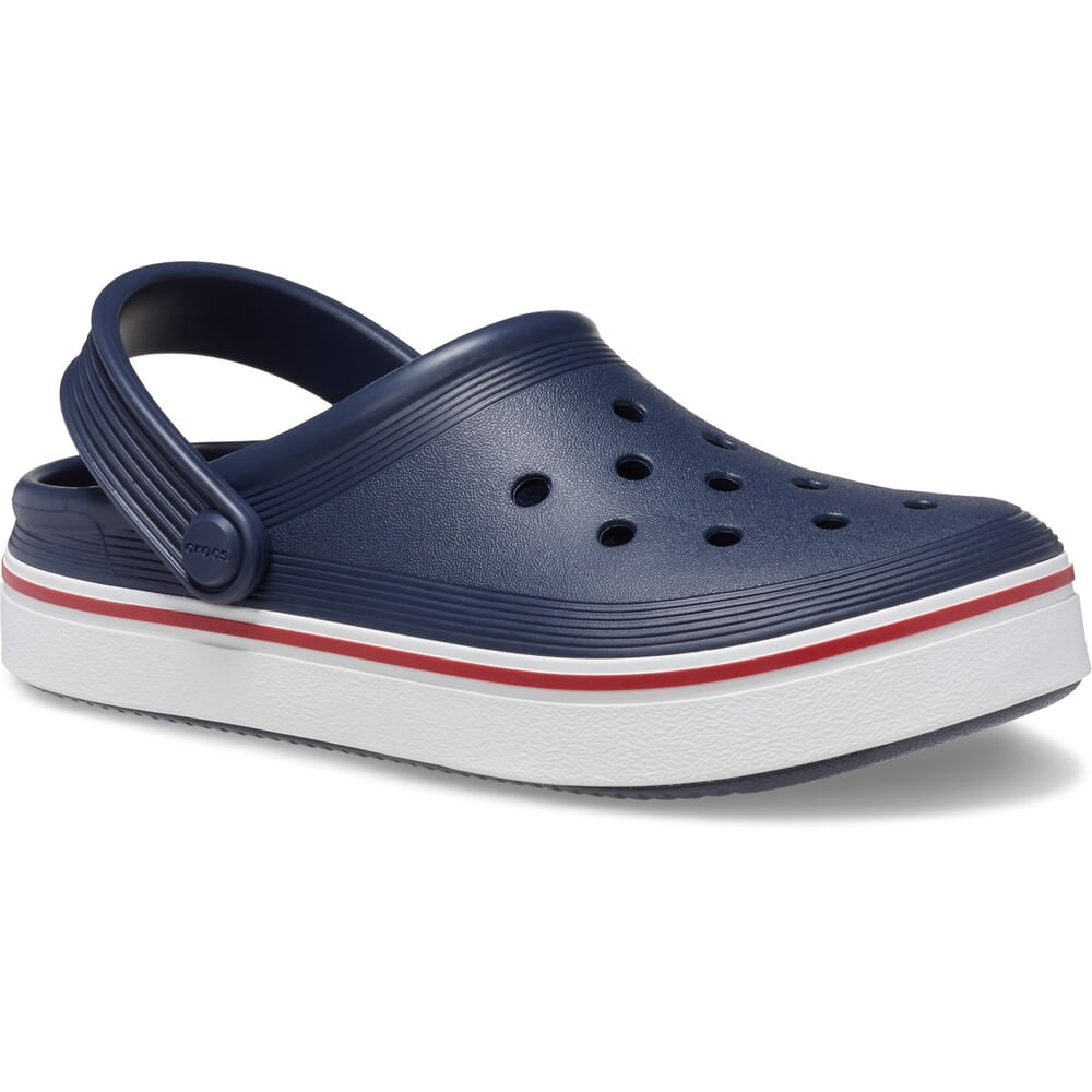 Sandália Crocs Off Court Clog Infantil NAVY/PEPPER
