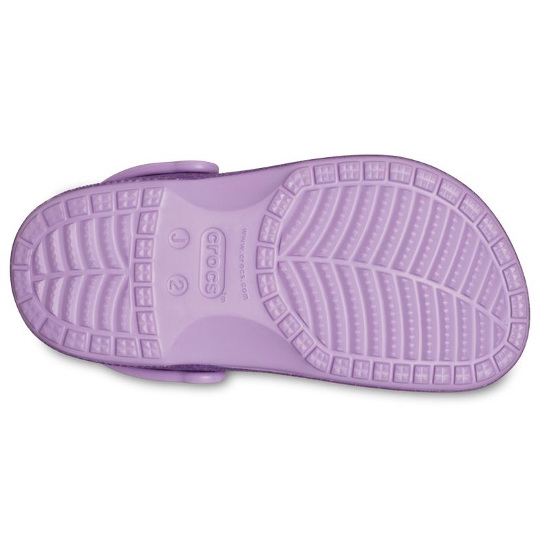 Sandália Crocs Baya Glitter Clog Juvenil ORCHID