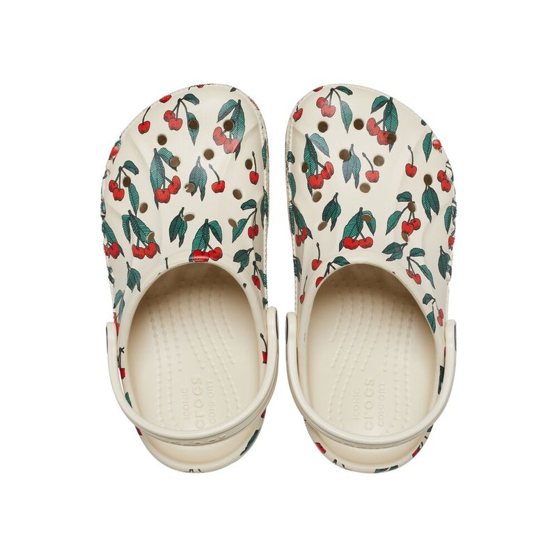 Sandália Crocs Baya Printed Clog Juvenil CHERRY