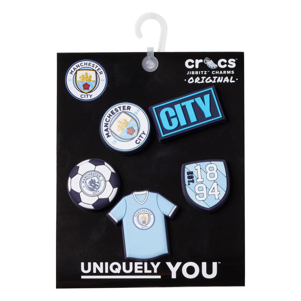 Jibbitz™ Manchester City Pack com 5 peças