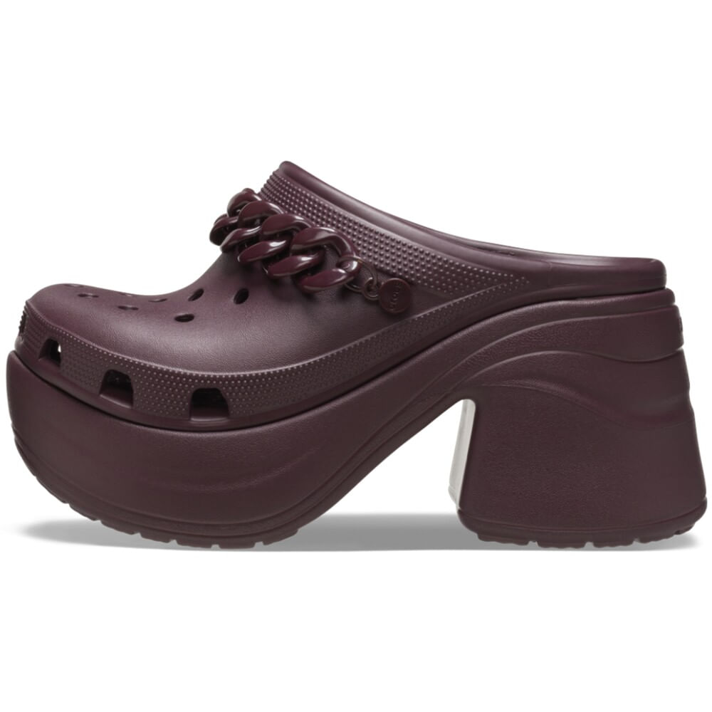 Sandália Crocs Siren Chain Clog DARK CHERRY