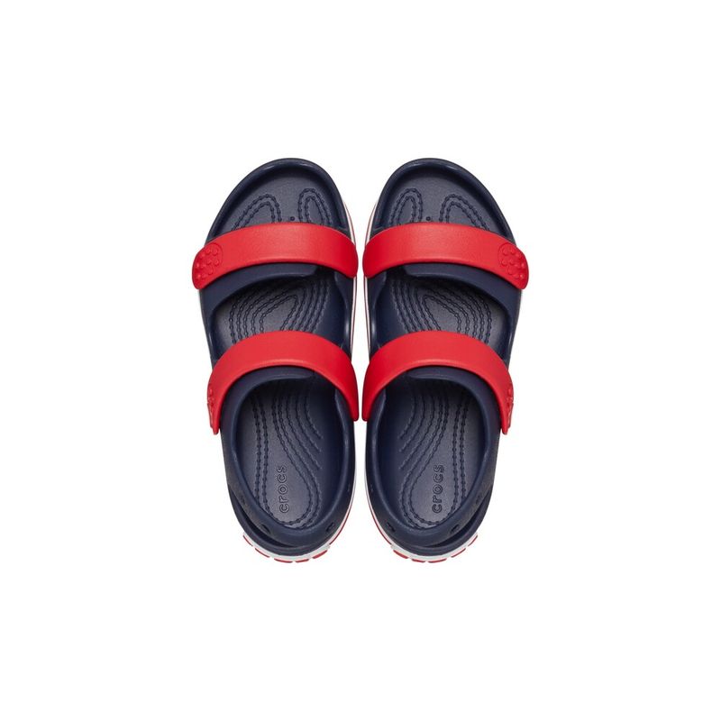 Sandália Crocs Crocband Cruiser Sandal Juvenil NAVY/VARSITY RED
