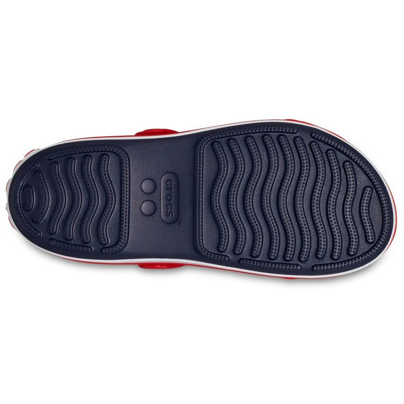 Sandália Crocs Crocband Cruiser Sandal Juvenil NAVY/VARSITY RED