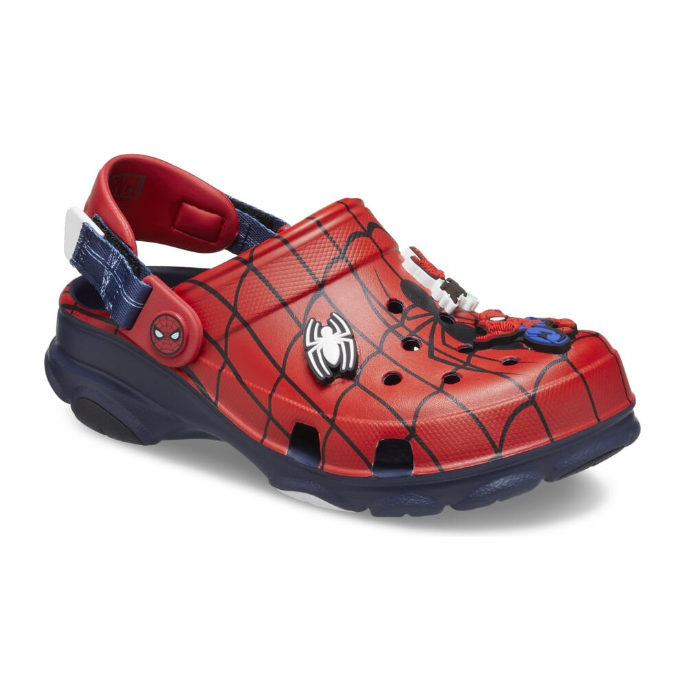 Sandália Crocs Classic Team Spiderman All Terrain Clog Juvenil NAVY