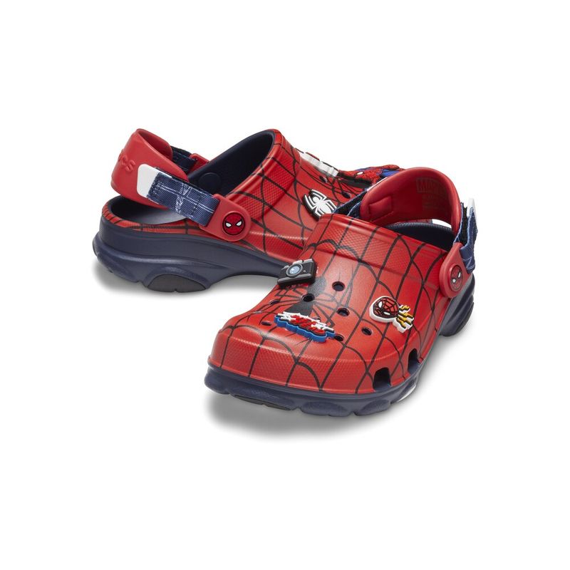 Sandália Crocs Classic Team Spiderman All Terrain Clog Juvenil NAVY