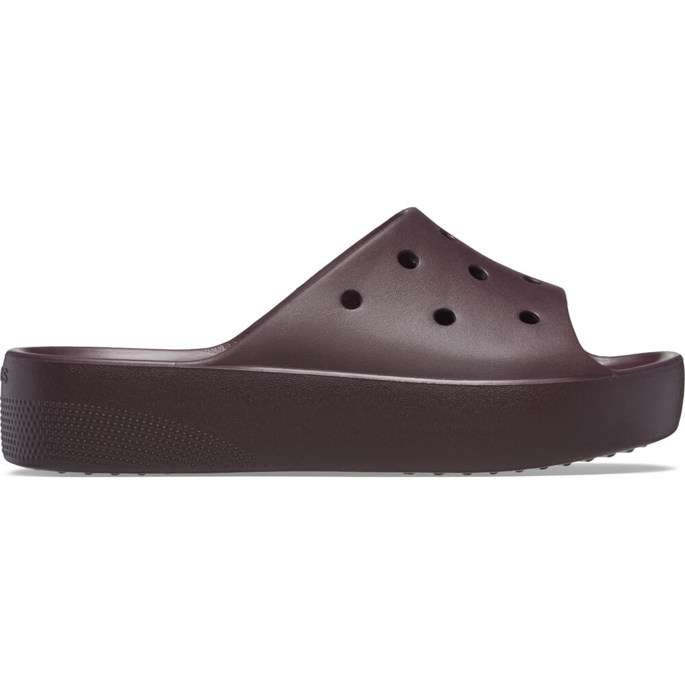Chinelo Crocs Classic Platform Slide DARK CHERRY