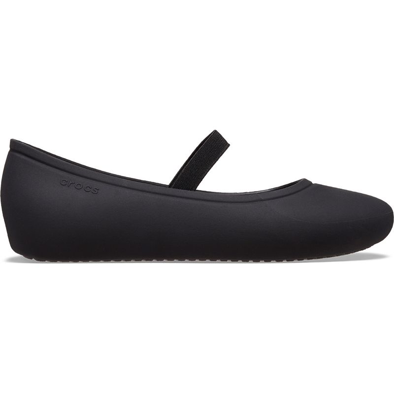 Sapatilha Crocs Brooklyn Flat Juvenil BLACK