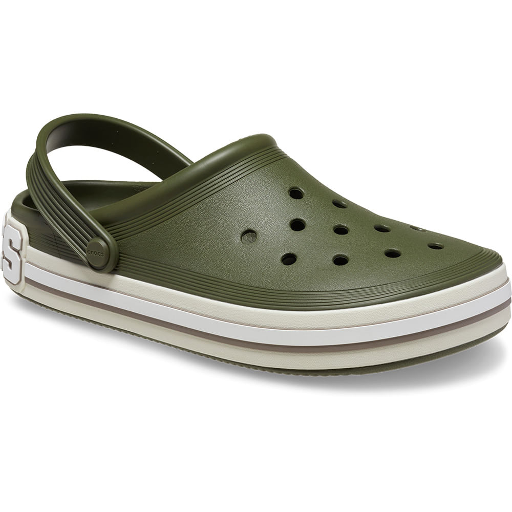 Sandália Crocs Off Court Logo Clog ARMY GREEN
