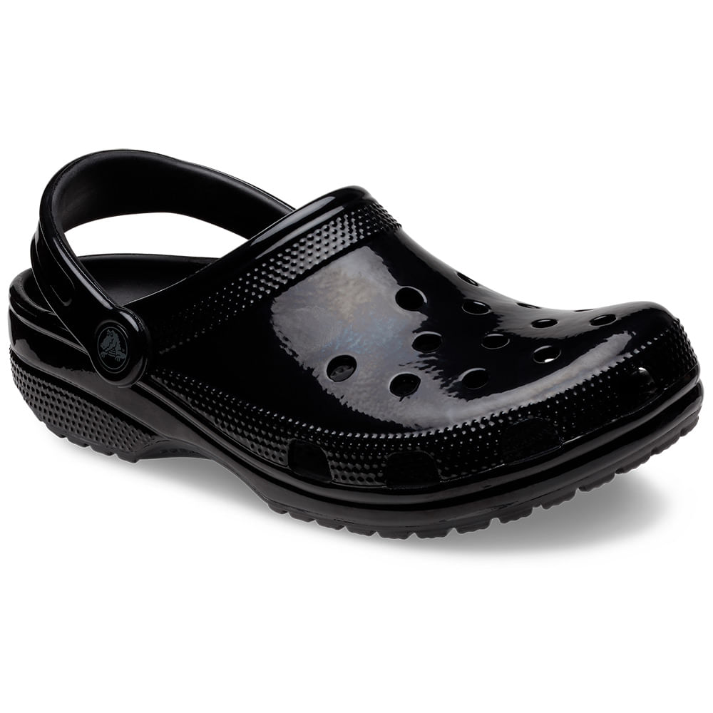 Sandália Crocs High Shine Classic Clog BLACK