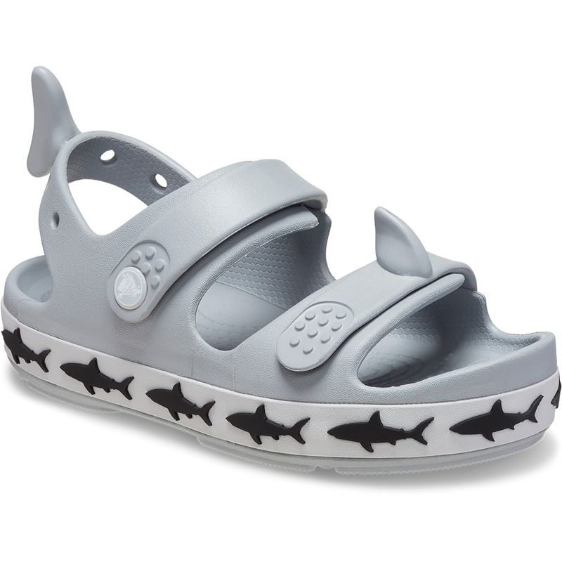 Sandália Crocs Crocband™ Cruiser Shark Sandal Infantil LIGHT GREY