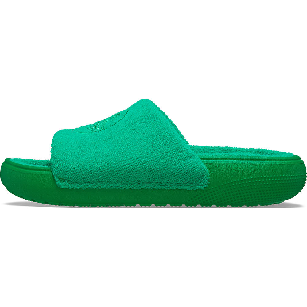 Chinelo Crocs Classic Towel Slide GREEN IVY