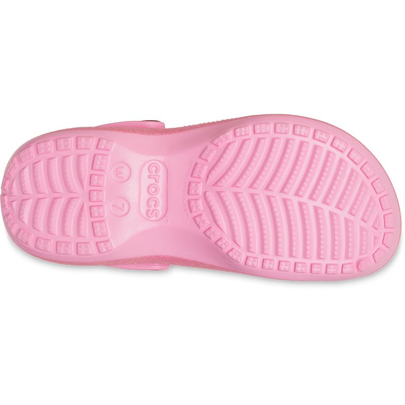 Sandália Crocs Classic Platform Glitter Clog PINK TWEED