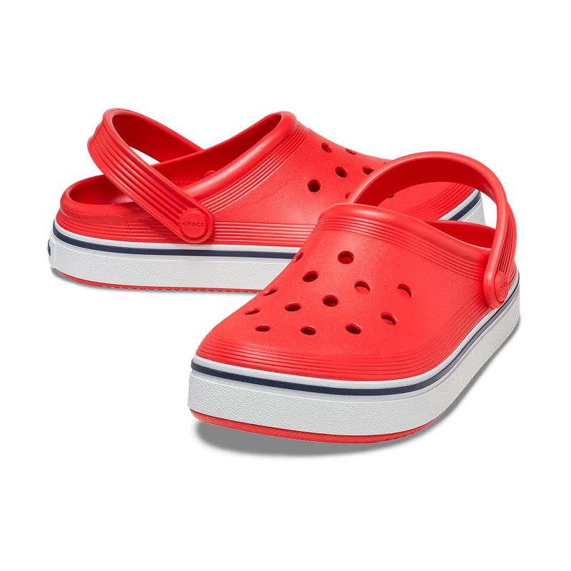 Sandália Crocs Off Court Clog Juvenil FLAME